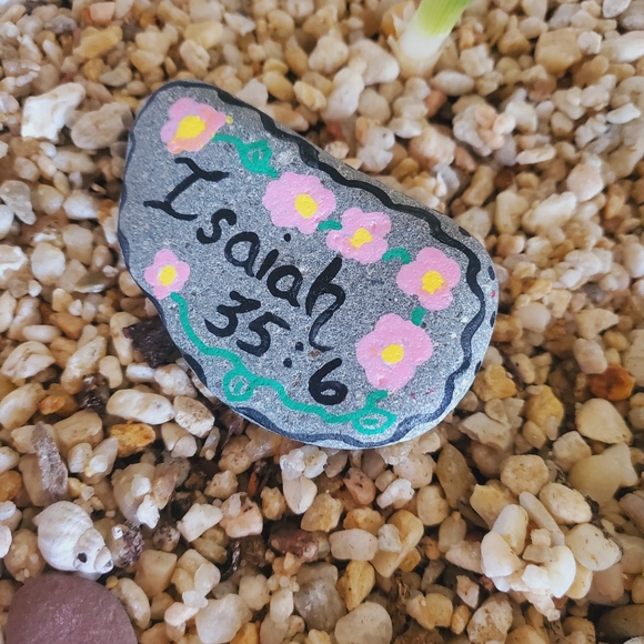 Hand Crafted | Other | Hand Painted Rock Bible Verse | Poshmark